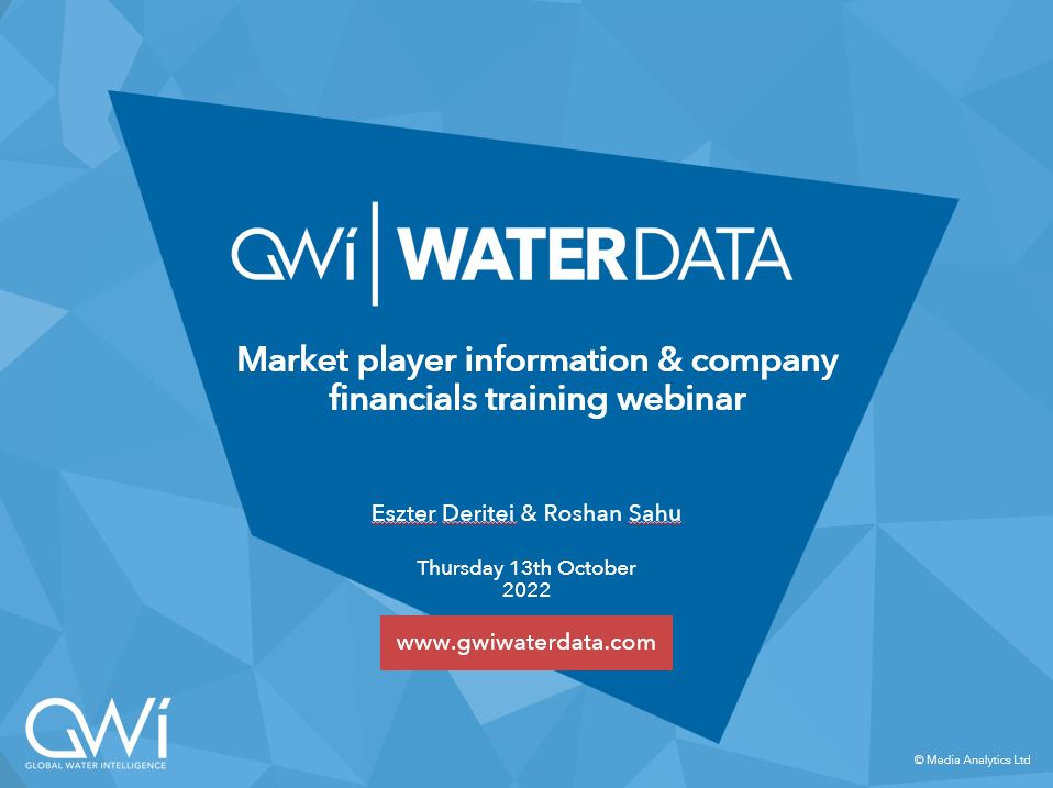 Webinars - WaterData